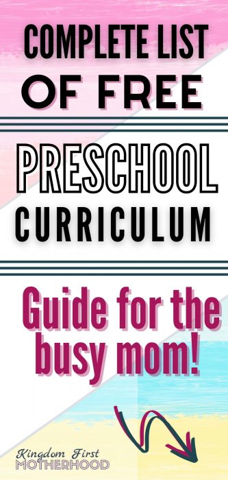 Free Curriculum For Preschoolers Guide For The Busy Mom free-curriculum-for-preschoolers-guide-for-the-busy-mom